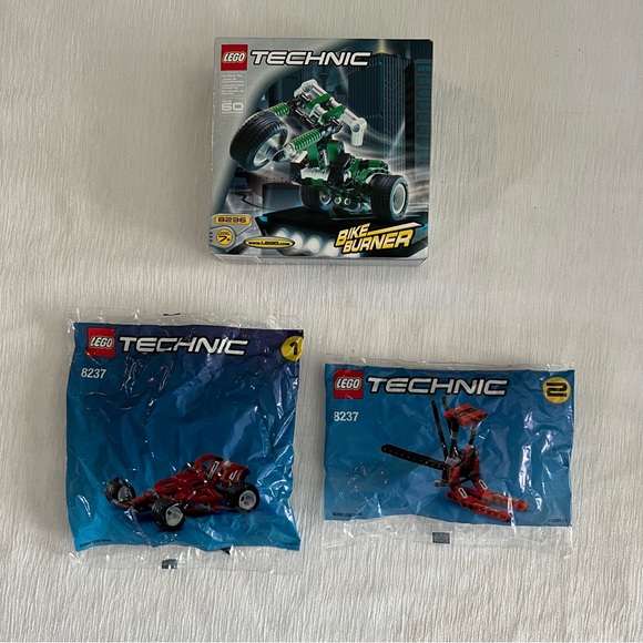 Lego | Toys | Nwt 200 Lego Technic Bike Burner 8236 Slammer Racer 8237 ...